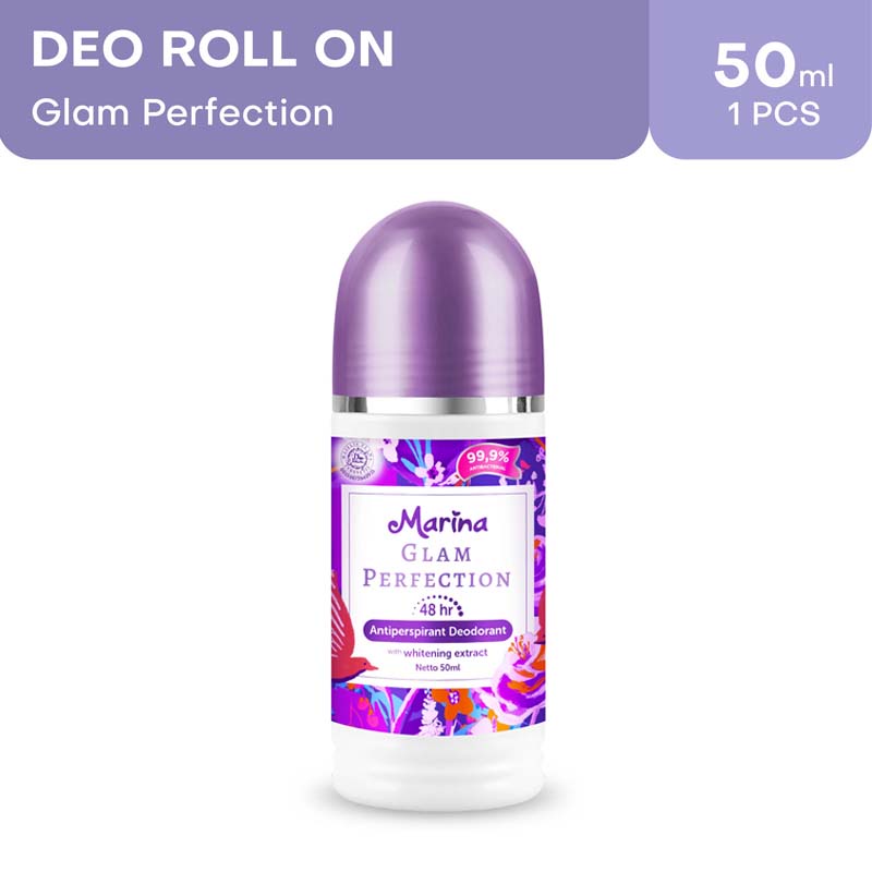 Jual Marina Antiperspirant Deodorant Glam Perfection 50 ml | Shopee ...