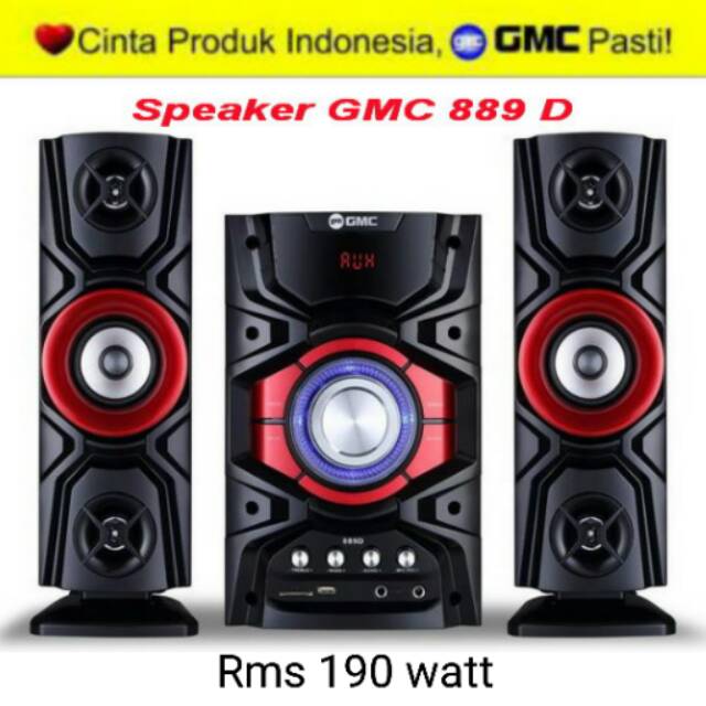 Jual Speaker GMC 889 D original | Shopee Indonesia
