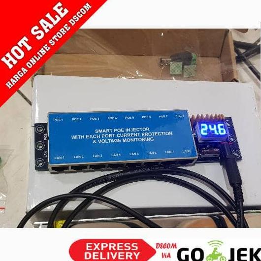 Jual SMART POE Injector 8 Port Digital | Shopee Indonesia