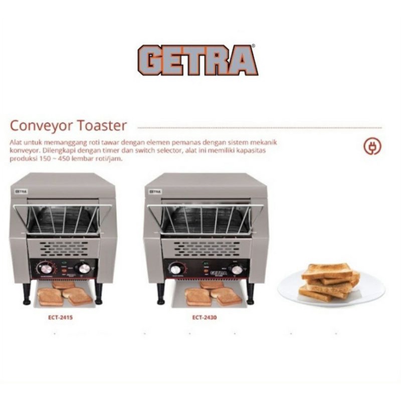 Jual Pemanggang roti / conveyor toaster getra ECT-2415 / ECT-2430 ...
