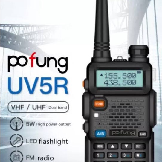 Jual HT pofung UV5R handy talkie pofung UV-5R UV 5R ORIGINAL | Shopee Indonesia