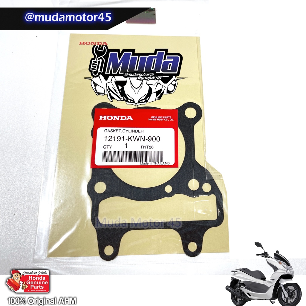 Jual GASKET CYLINDER PCX 125 OLD CBU THAILAND 12191-KWN-900 PER PAK ...