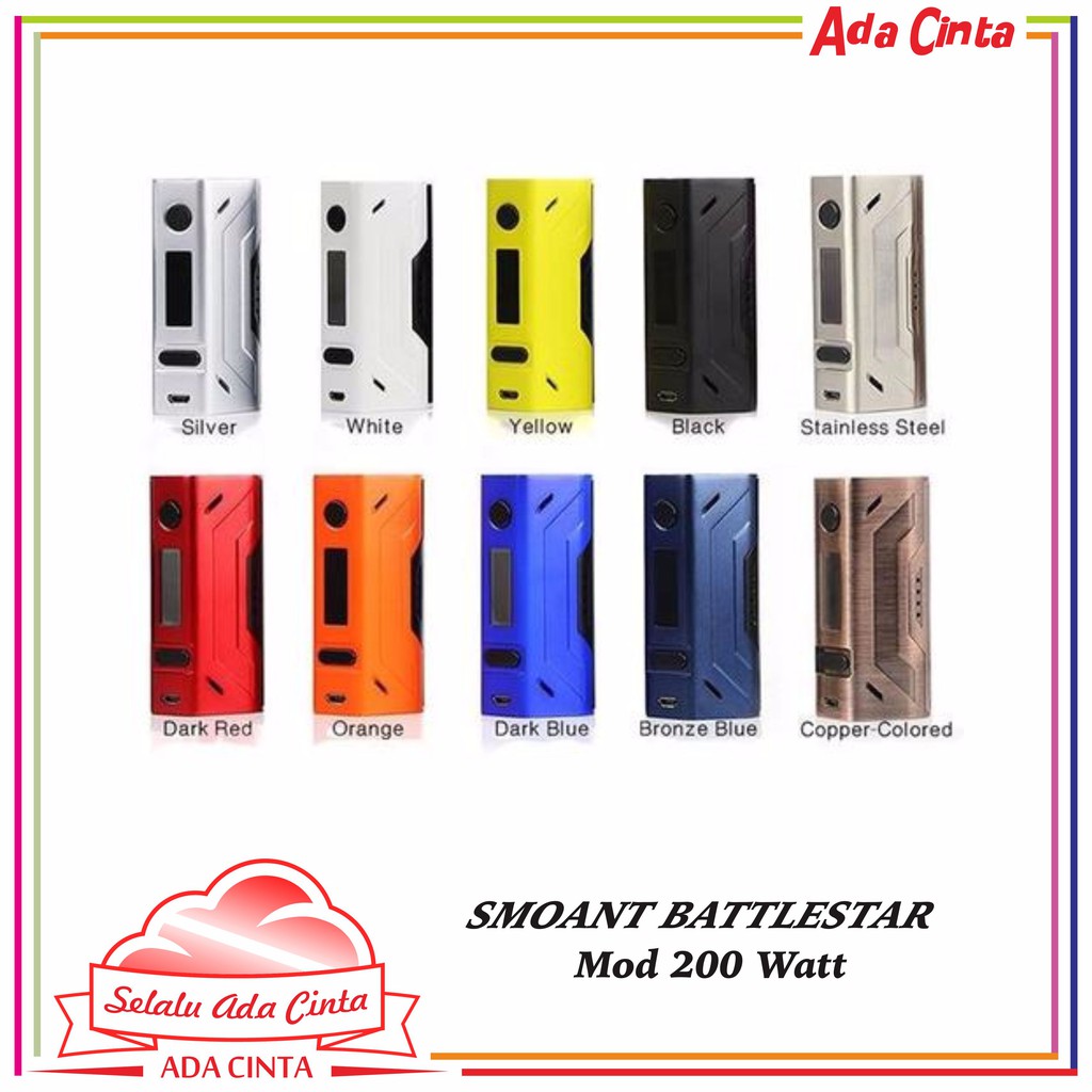 Jual AUTHENTIC SMOANT BATTLESTAR BOX MOD 200W | Shopee Indonesia