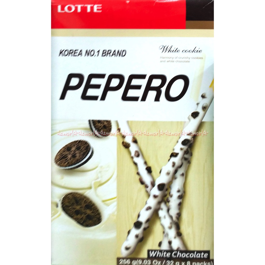 Jual Pepero Cookie Biskuit Pepero Hitam Putih Lotte Cemilan Korea Jumbo ...