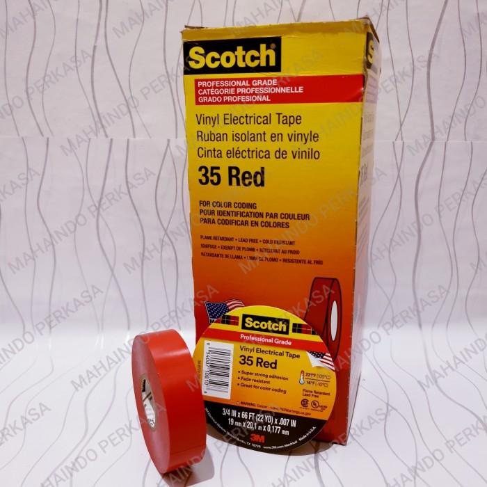 Jual 3M Scotch 35 Isolasi Merah | Shopee Indonesia