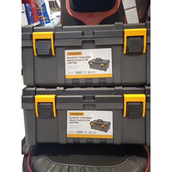 Jual Krisbow Tool box Kotak Perkakas Plastik 48x27.5x20.5cm ORIGINAL ...