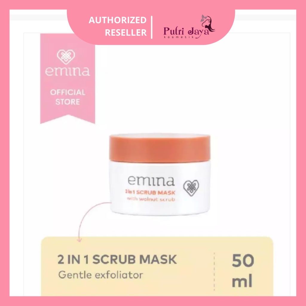 Jual EMINA 2IN1 Scrub Mask 50ML | Shopee Indonesia