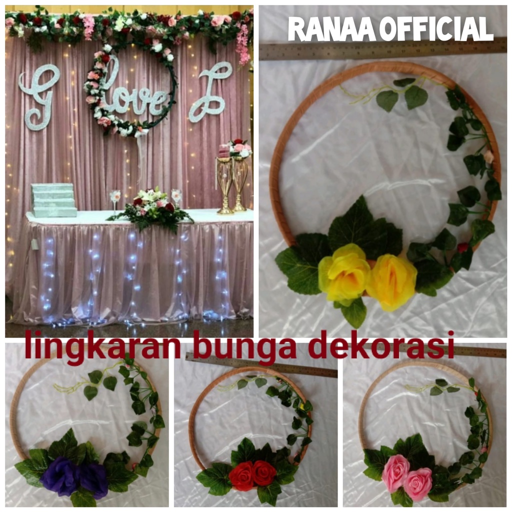 Jual Lingkaran inisial nama dekor backdrop background | Shopee Indonesia