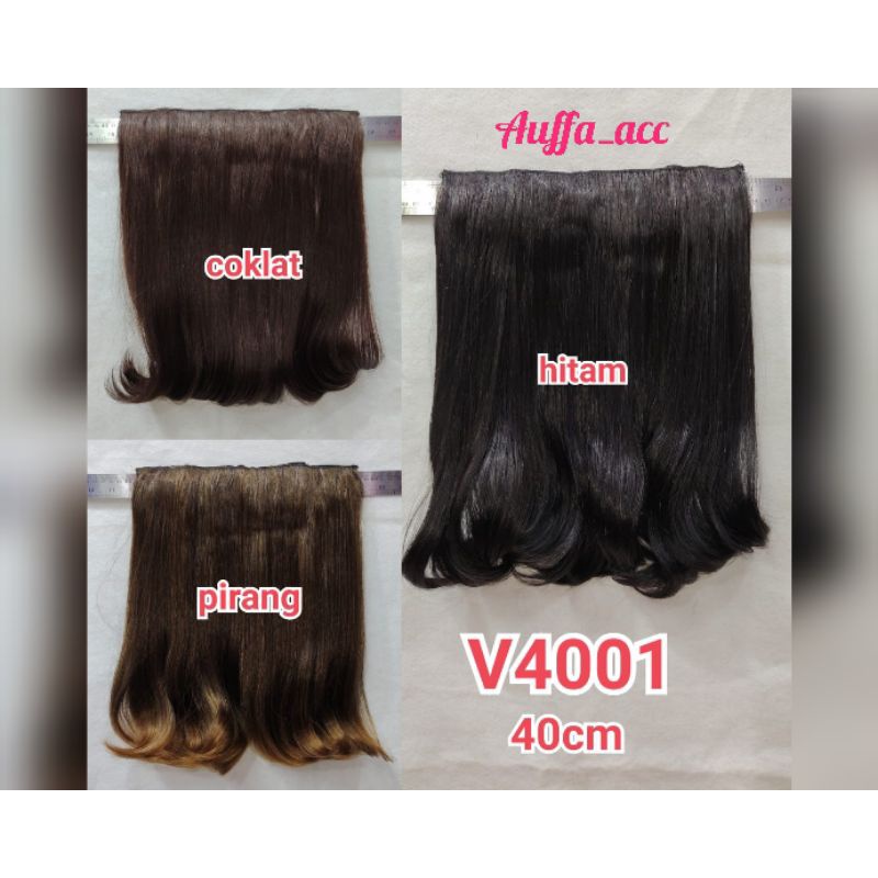 Jual herklip 1layer lurus/ rambut sambung 40cm | Shopee Indonesia