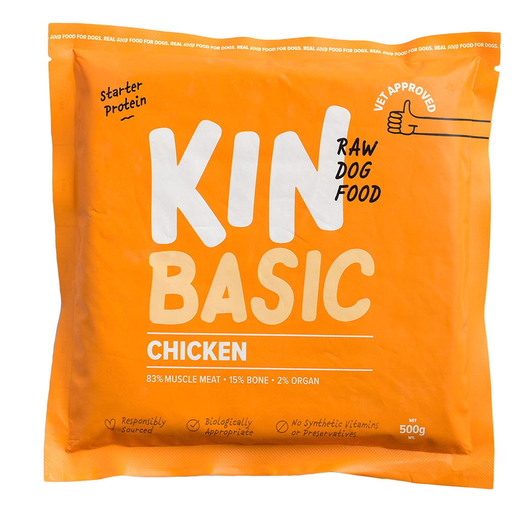 Jual KIN DOG FOOD Basic Chicken 500g | Shopee Indonesia