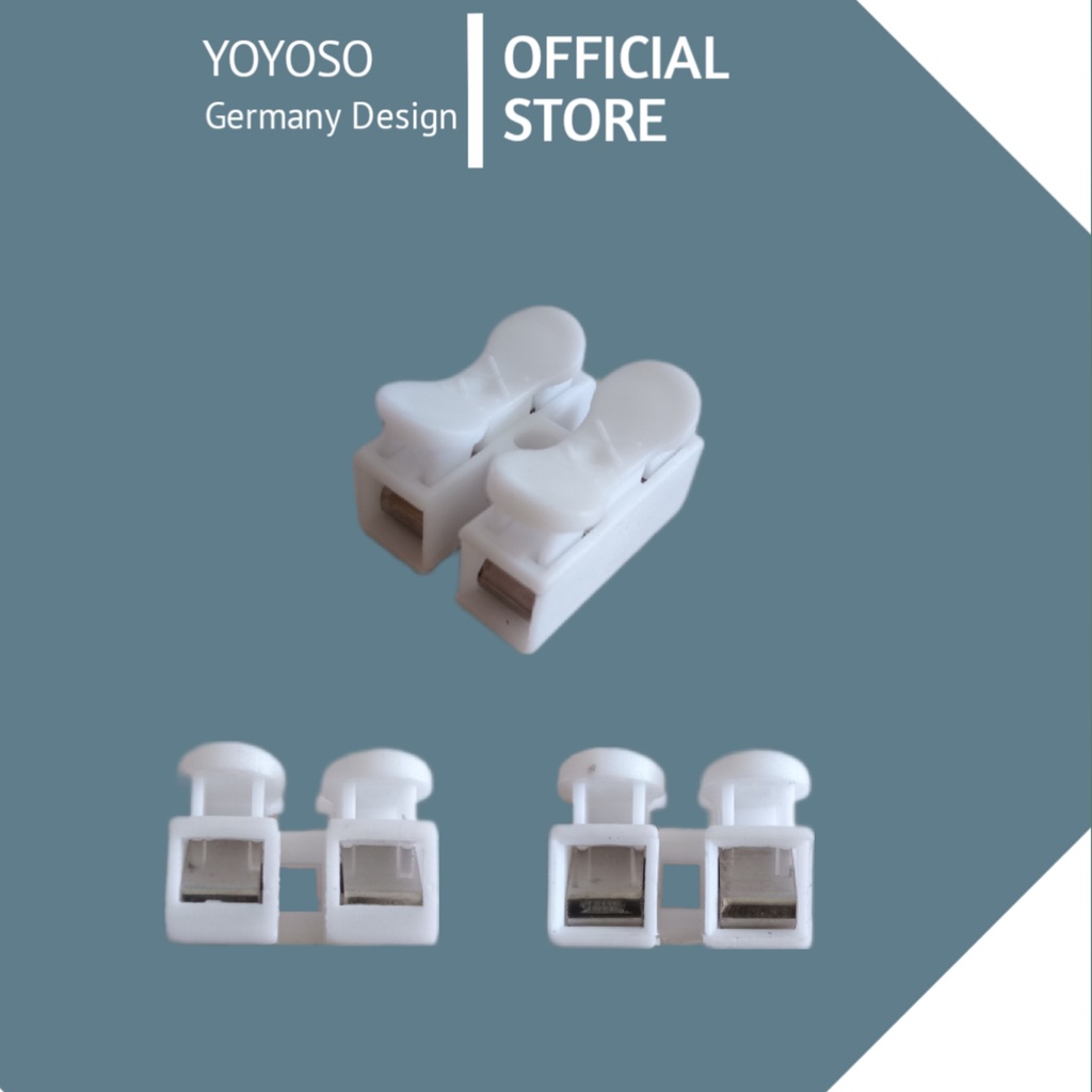 Jual Quick Cable Wire Conector 2 Clip Besar Terminal Sambungan kabel ...