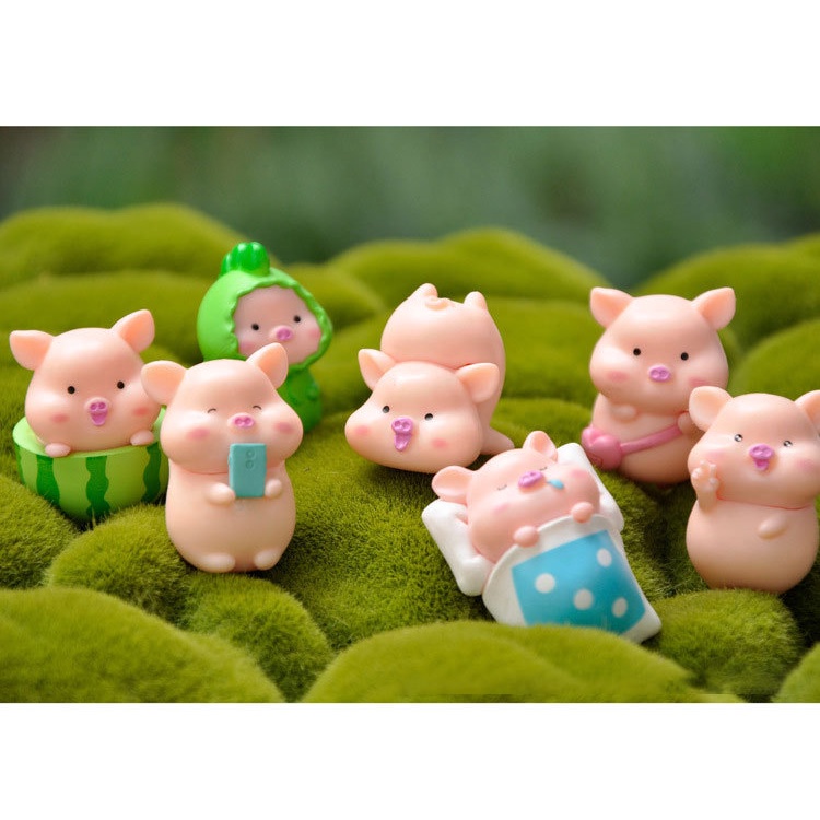 Jual Ornamen Miniatur Multi motif Babi / MOTIF Pig Lucu Untuk Dekorasi ...