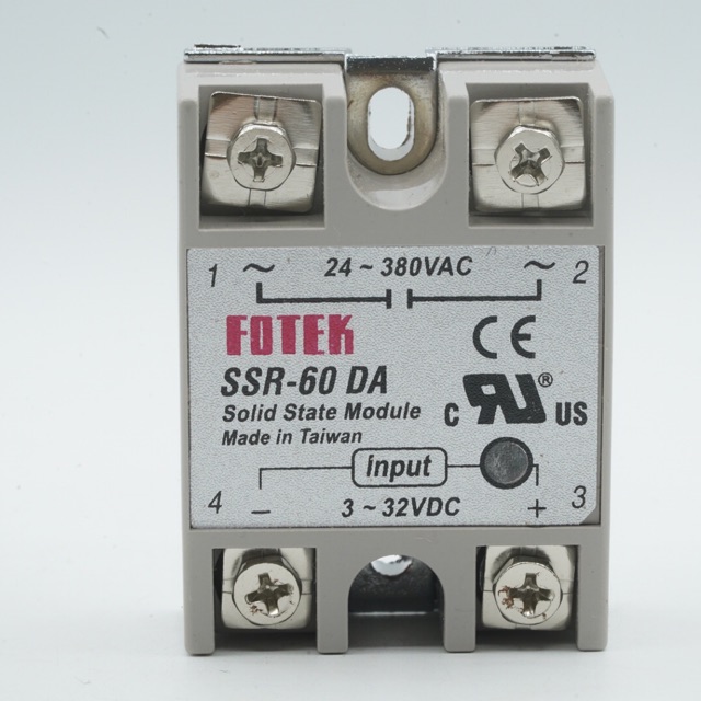 Jual FOTEK SSR-60DA SSR60DA 60A Single Phase Solid State Relay - DC Controlled AC 3-32VDC 24 ...