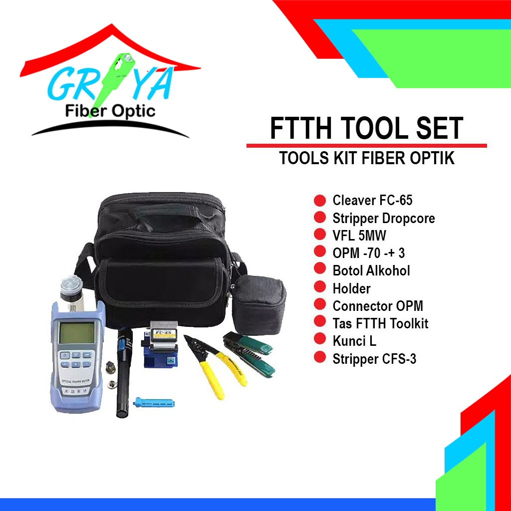 Jual Toolkit FTTH / FTTH Tool Set Alat Kerja Fiber Optik | Shopee Indonesia