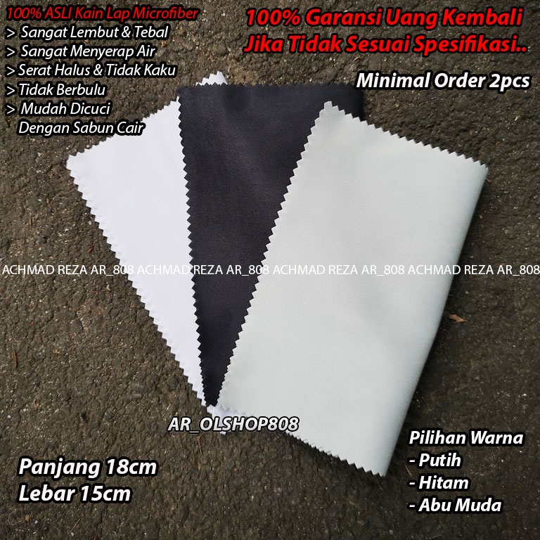 Jual Kain Lap Microfiber ASLI Lap Tebal Halus Lembut Lap Kacamata ...