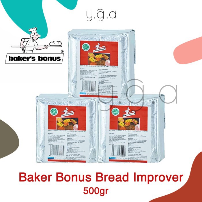 Jual Baker Bonus Baker's Bonus A Bread Improver 500gr / Pengembang Roti ...