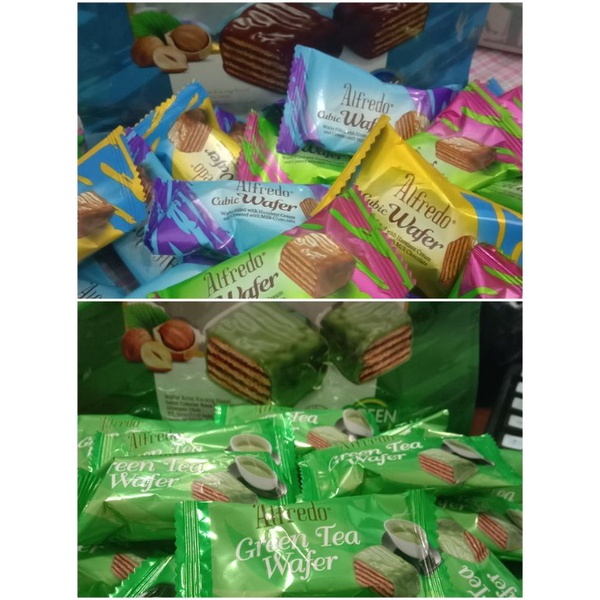 Jual Ecer/biji Impor~Alfredo Cubic Wafer~Cr Hazel With Greentea/Milk ...
