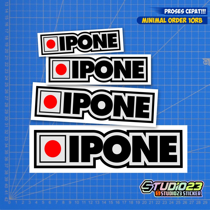 Jual Stiker IPONE Oil Cutting Sticker | Shopee Indonesia