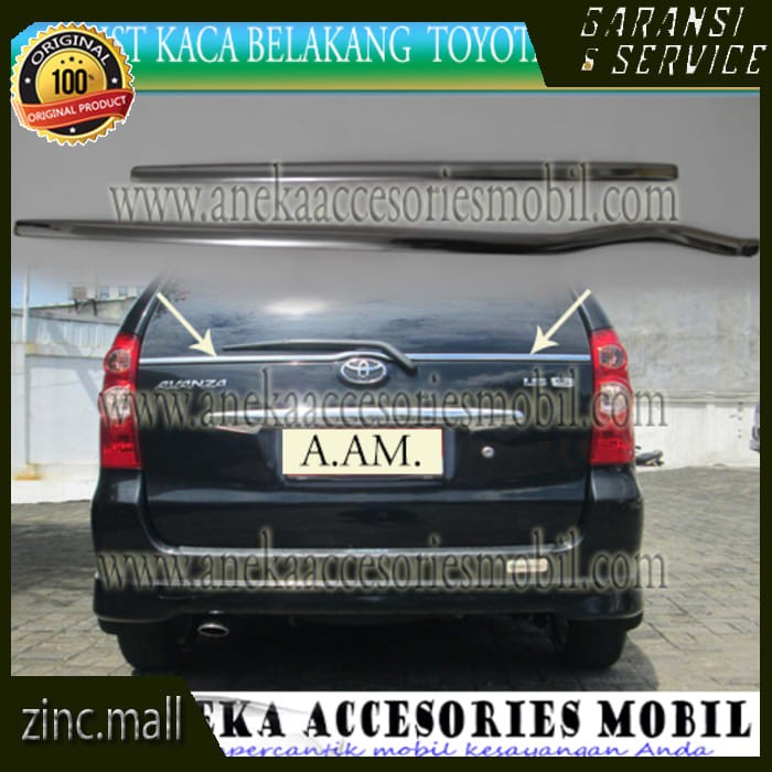 Jual List Kaca Belakang/back list kaca Mobil Toyota Avanza Stainless ...