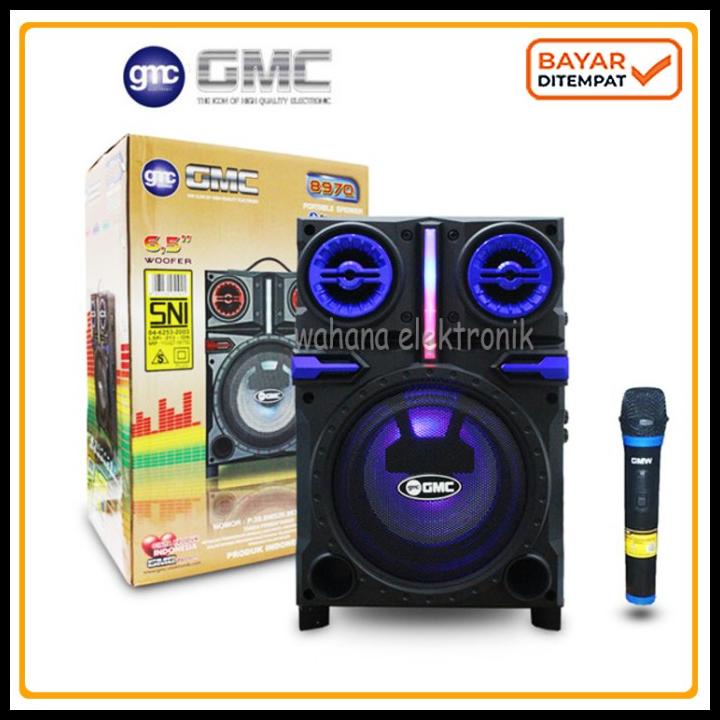 Jual Speaker Gmc 897Q Portable Bluetooth Spiker Free Mic Wireless ...