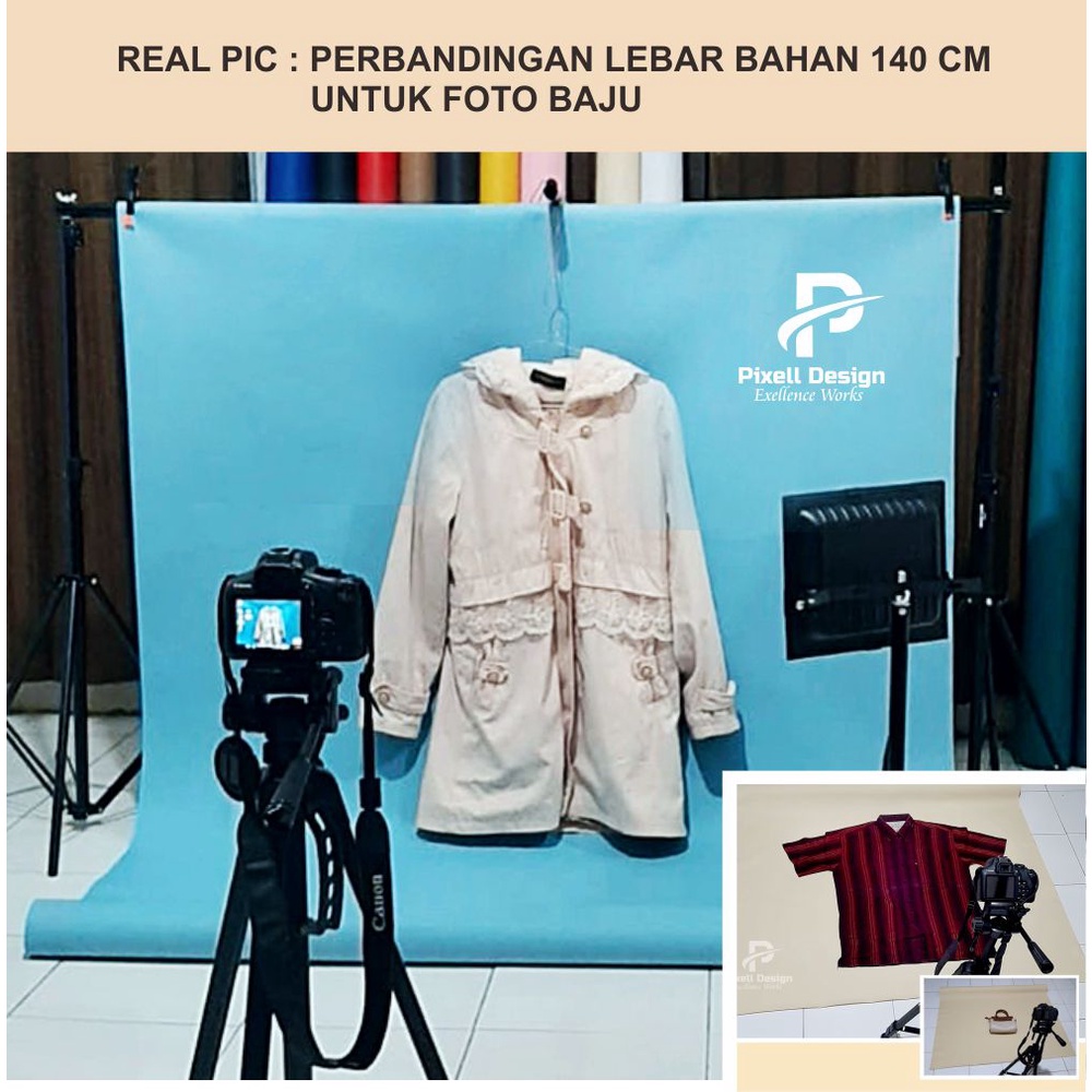 Jual Background Foto / Alas Foto Produk Polos Pastel 140 Cm Waterproof ...