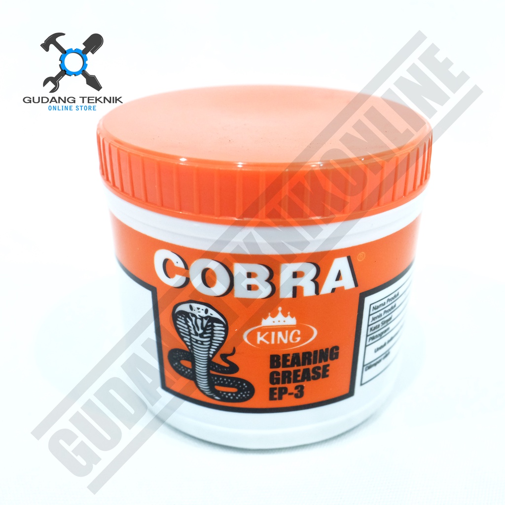 Jual Grease Bearing COBRA king EP3 500Gram / Stempet Grease ORANGE ...