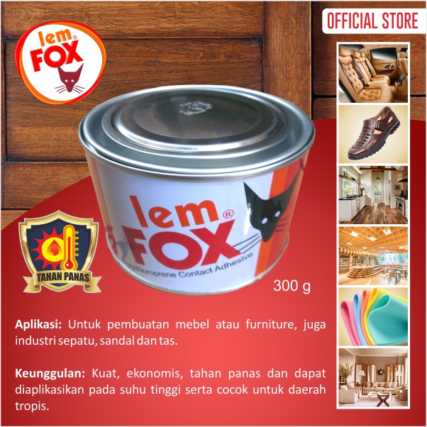 Jual Lem Fox Kaleng 300 gram / Lem Kuning Serbaguna | Shopee Indonesia