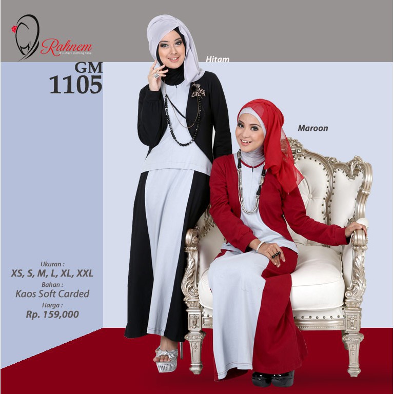 Jual CUCI GUDANG / GAMIS RAHNEM / GM - 1105 / DRESS MUSLIM MURAH ...