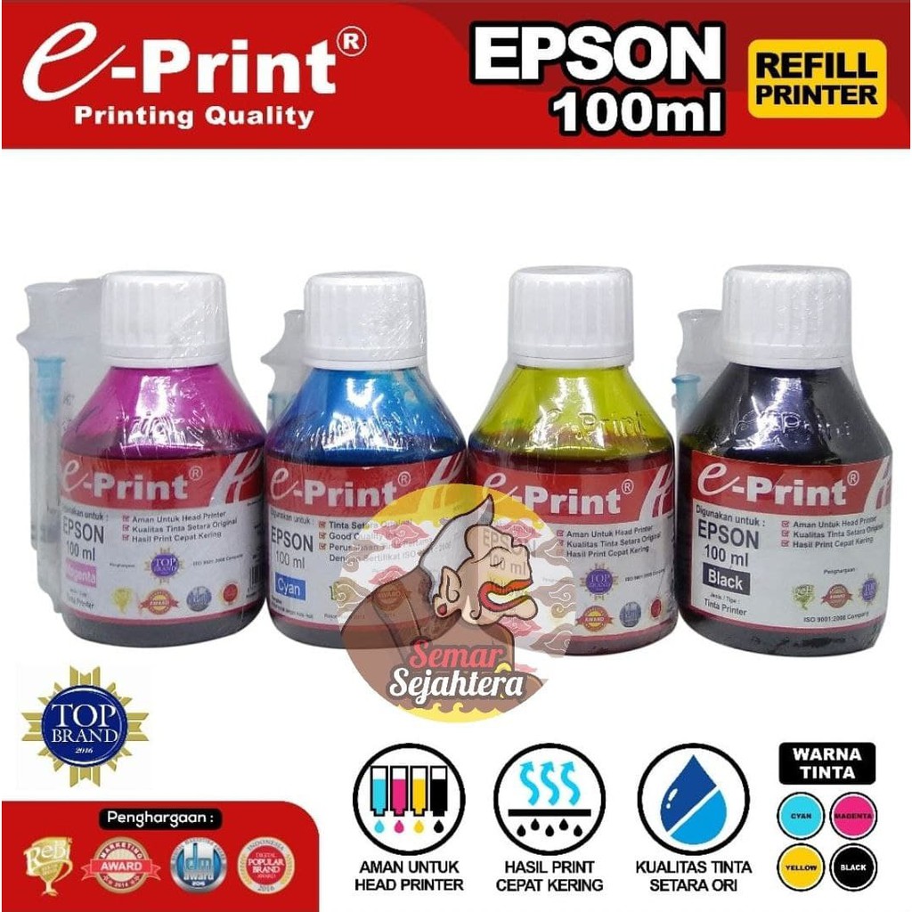 Jual [PCS] TINTA PRINTER EPSON 100 ML EPRINT* | Shopee Indonesia