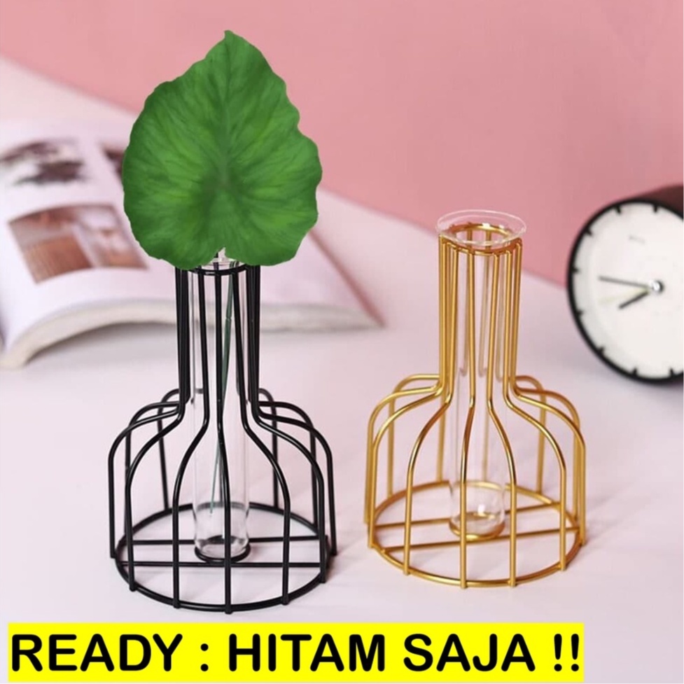 Jual Vas Bunga BESI termasuk tabung KACA - Vas Bunga Minimalis - Vas ...