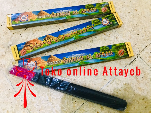 Jual Dupa Buhur Hiu Shumou Al Afrah AGARBATTI Surrati Original Bukhur Stik Lidi asli Arab 20 ...
