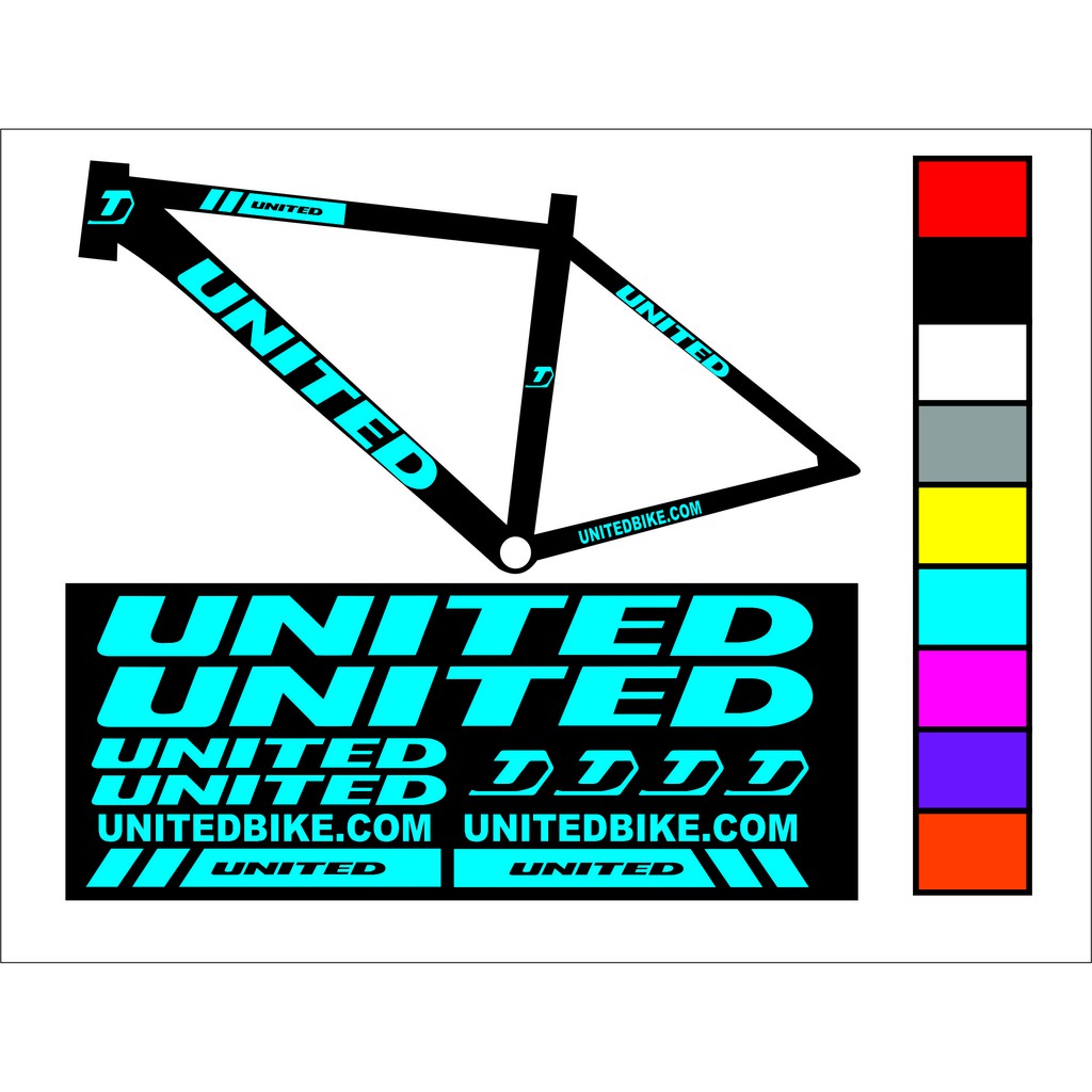 Jual stiker sticker UNITED sepeda | Shopee Indonesia