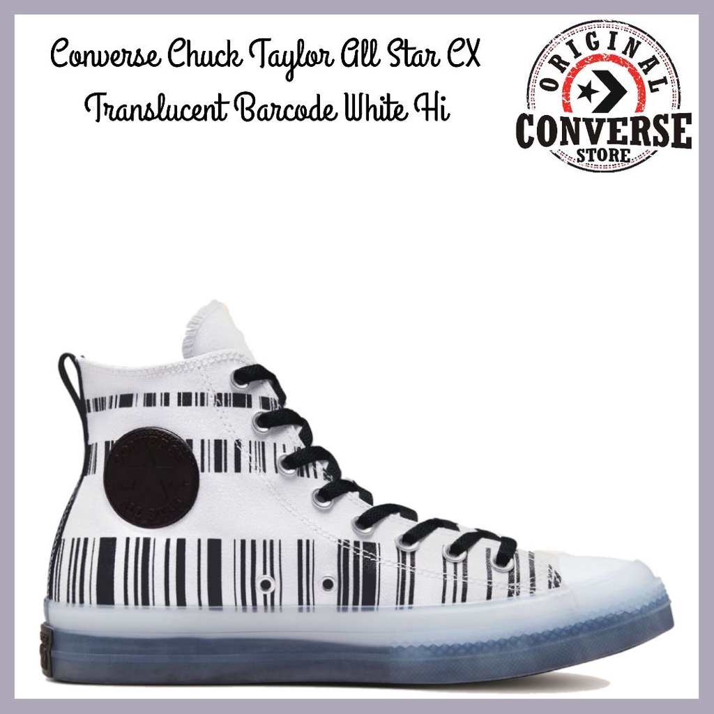 Jual ORIGINAL CONVERSE CHUCK TAYLOR ALL STAR CX TRASLUCENT BARCODE ...