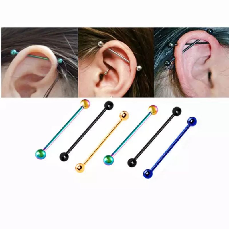 Jual ANTING BARBEL PRIA WANITA TITANIUM AMAN 100% FASHION | Shopee ...