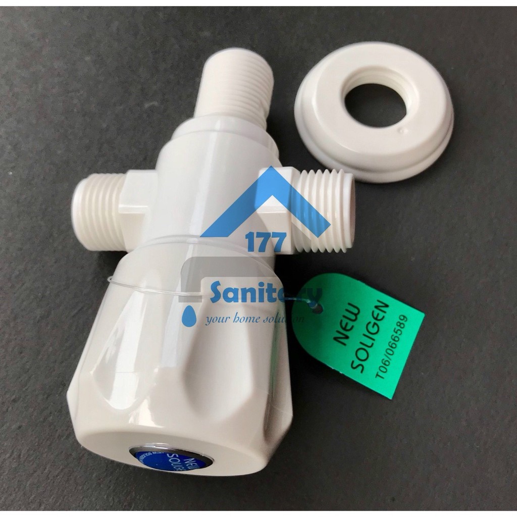 Jual Stop Kran Cabang Murah Plastik Soligen S18- Kran Shower Double Tee ...