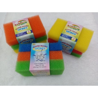 Jual SPONS CUCI PIRING RAINBOW / SPON FILTER / SPONS SERBAGUNA / SPONGE ...