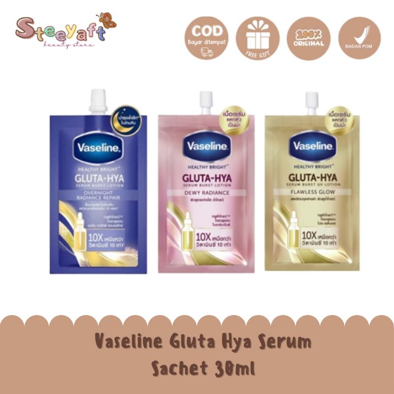 Jual Vaseline Gluta Hya Sachet Original Thailand 30ml - Vaseline Healty ...