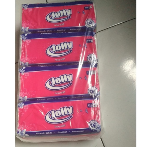 Jual Tisu Jolly Tissue Jolly 250 lembar 2 ply per bungkus | Shopee ...