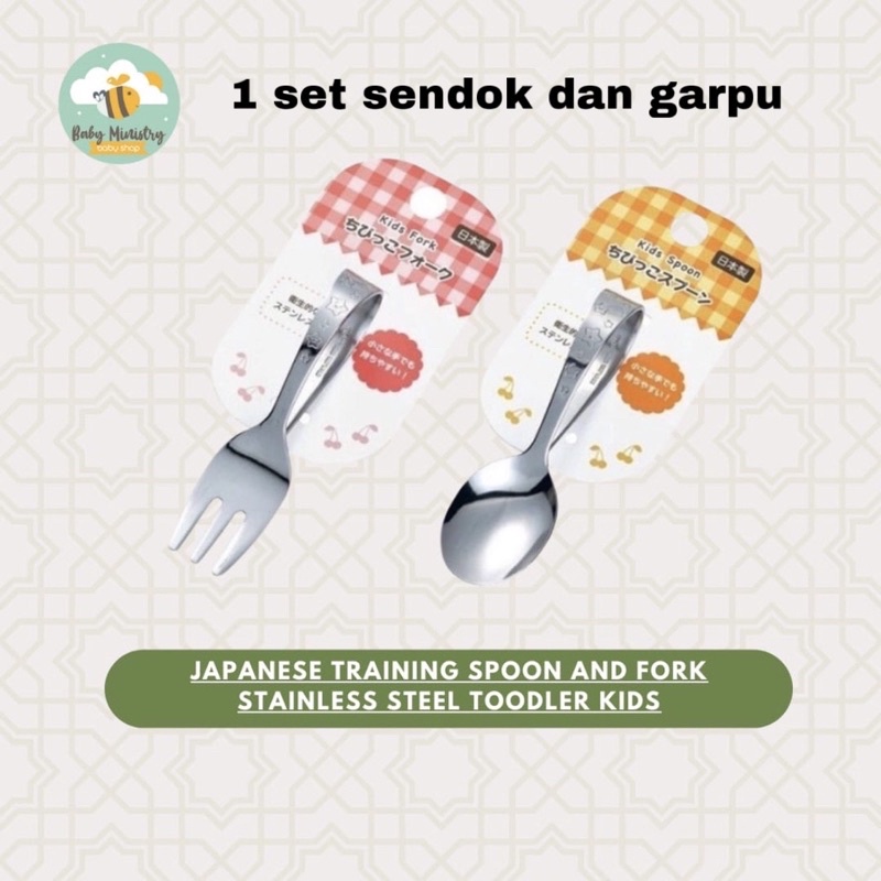 Jual Sendok Garpu Set (1 set dapat sendok dan garpu / Japanese Training ...