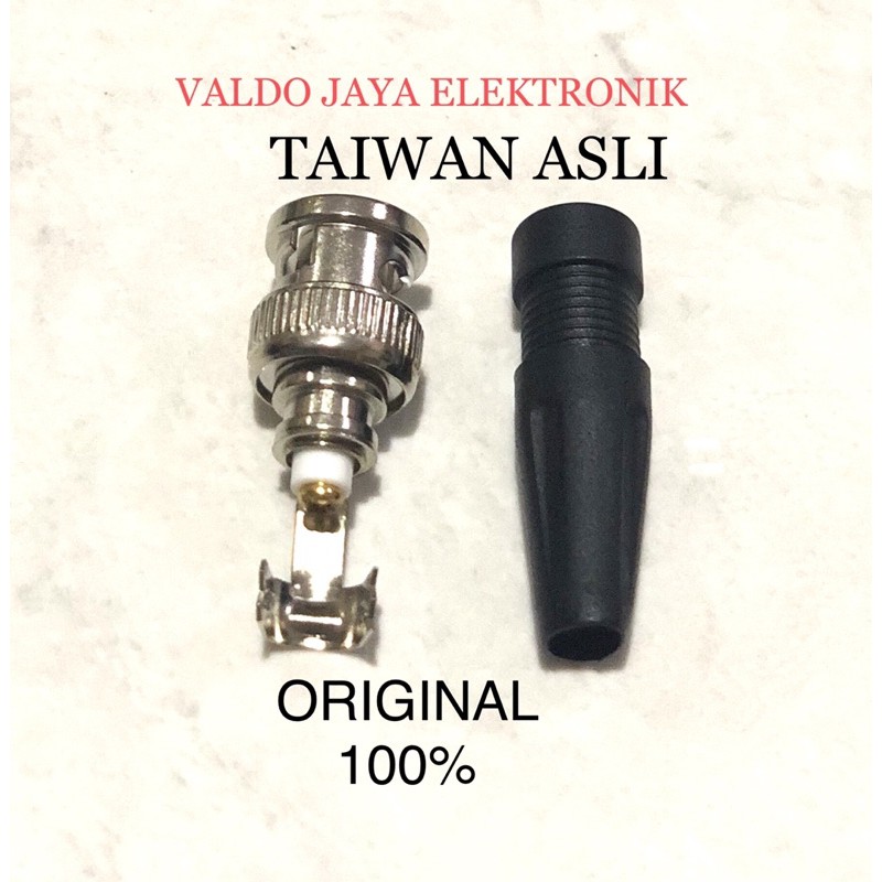 Jual Jack BNC Male Buntut TAIWAN ORIGINAL Konektor BNC Buntut Jek BNC Buntut Jack CCTV | Shopee ...