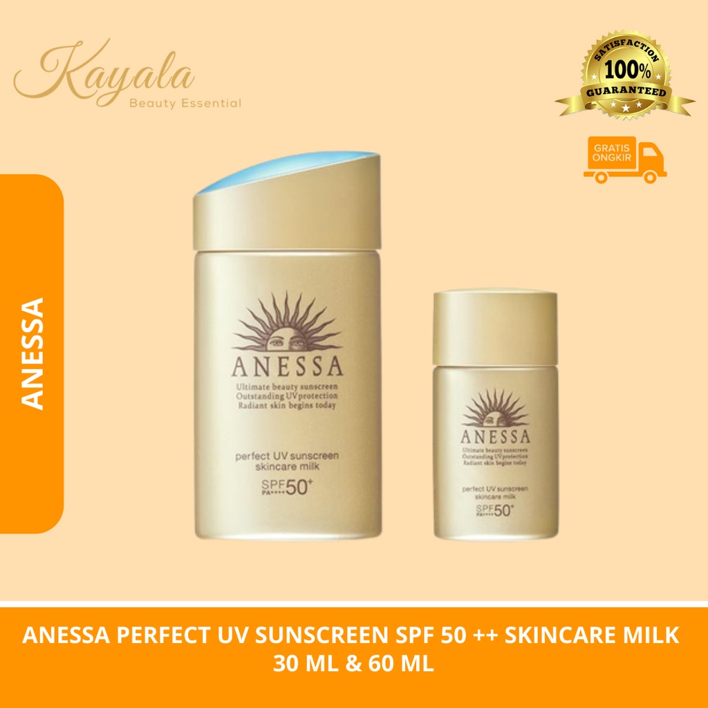 Jual ANESSA PERFECT UV SUNSCREEN SPF 50 PA +++ SKINCARE MILK ...