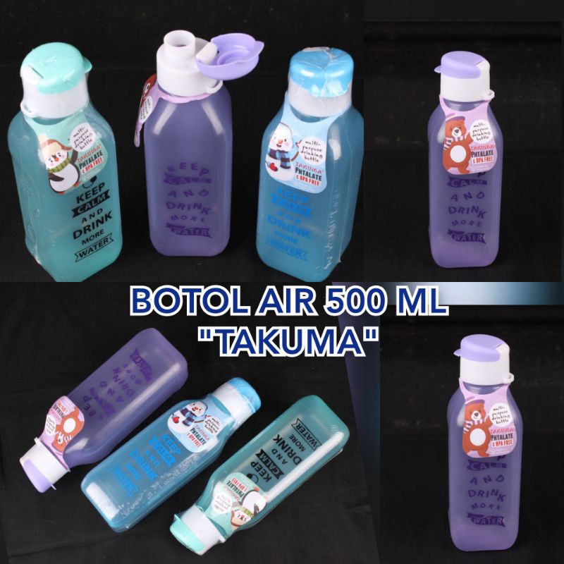 Jual BOTOL AIR MINUM SEGI TUTUP FLIPTOP 550ML TEBAL BOTOL MINUM TERBAIK ...