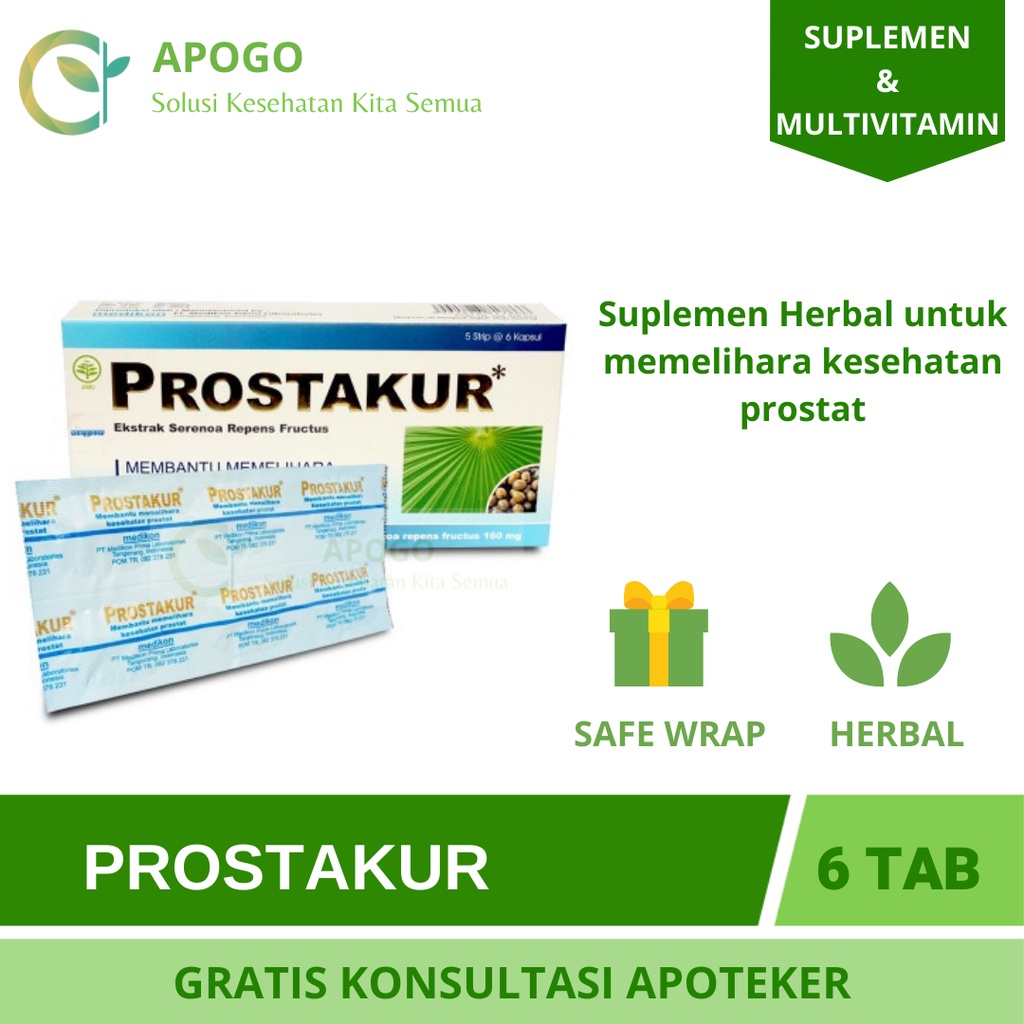 Jual PROSTAKUR SUPLEMEN PROSTAT 1 STRIP ISI 6 TABLET | Shopee Indonesia