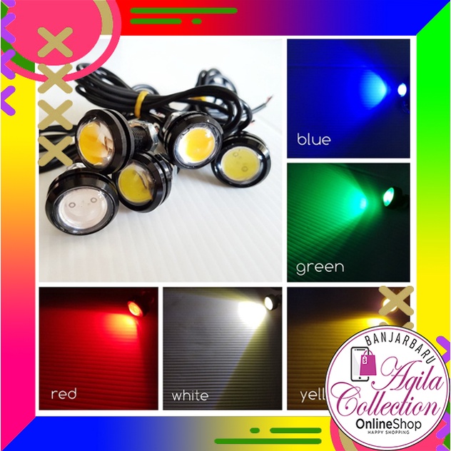 Jual DRL EAGLE EYE DRAT LAMPU LED MATA ELANG 23MM 2 PCS | Shopee Indonesia