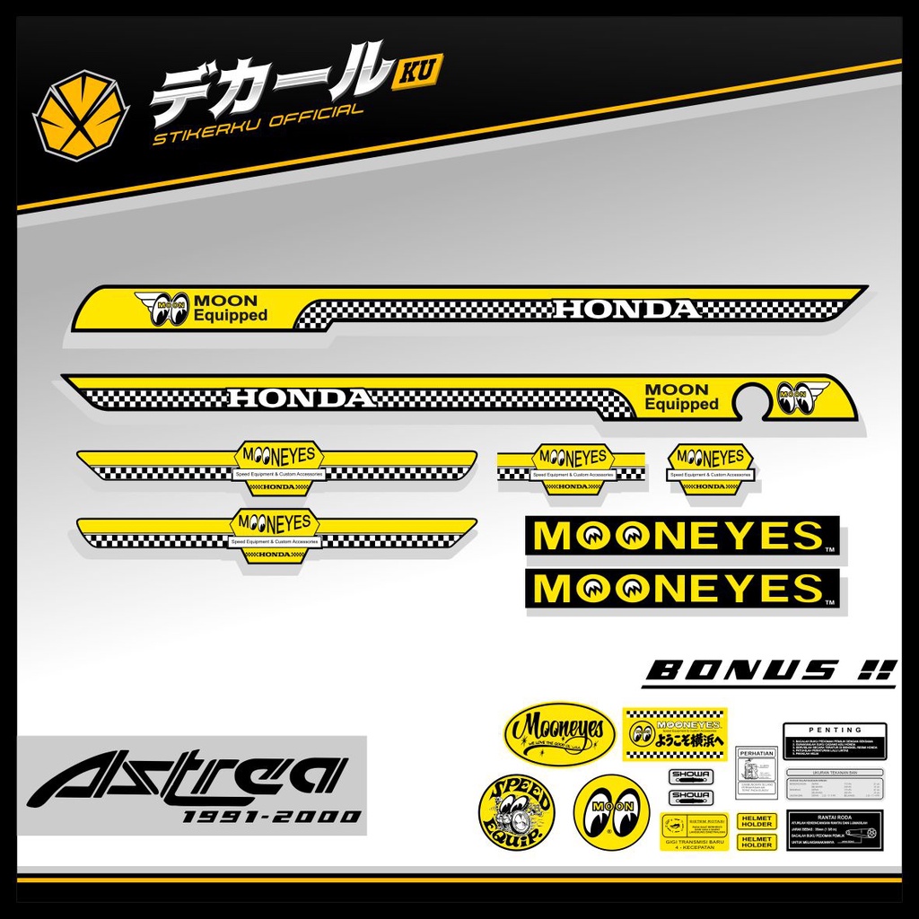 Jual STIKER ASTREA GRAND BULUS / SABIT / MOONEYE / STKER/ STRIPING ...