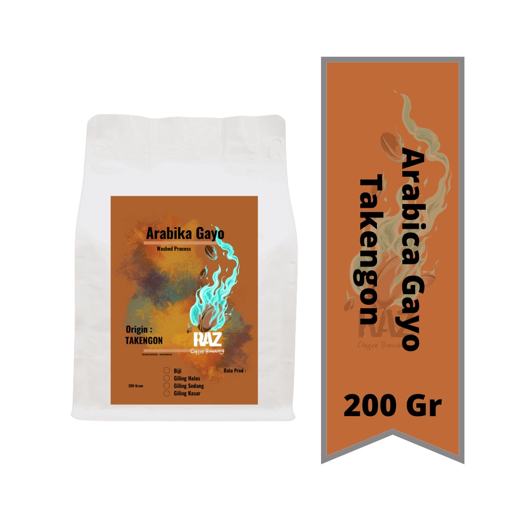 Jual Arabica Gayo Takengon - Kopi Arabica - 200 gr - RAZ Coffee ...