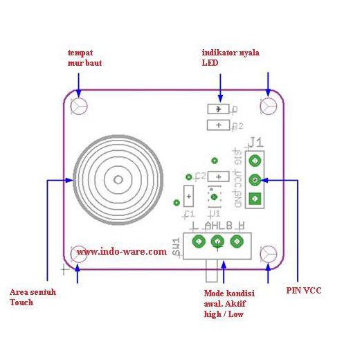 Jual Ttp223 Ttp223B Sensor Sentuh Single Capacitive Touch Switch ...