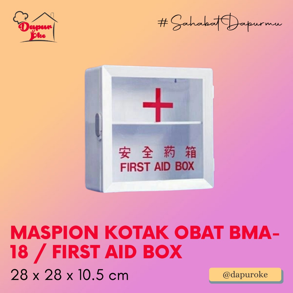 Jual Maspion Kotak Obat BMA-18 / First Aid Box / Kotak P3K | Shopee ...