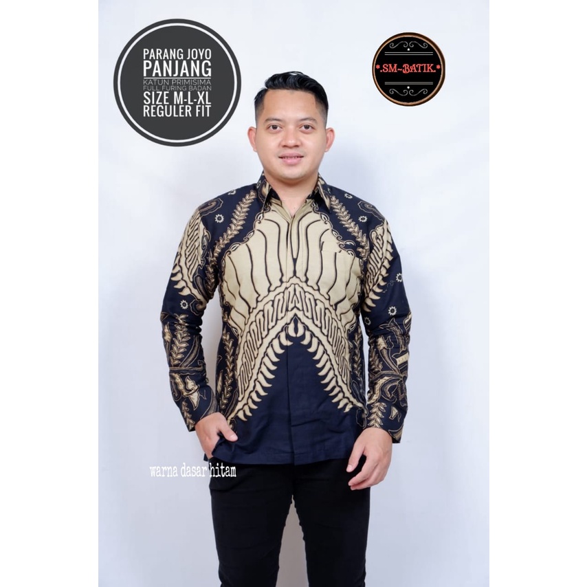 Jual PARANG JOYO Atasan Kemeja Baju Batik Lengan Panjang Premium ...