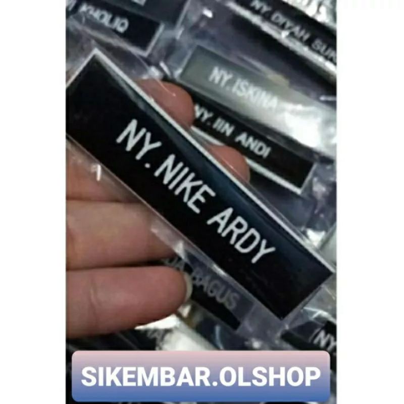 Jual Papan Nama Dada PDH/Name Tag Bhayangkari/Persit/Jalasenastri ...